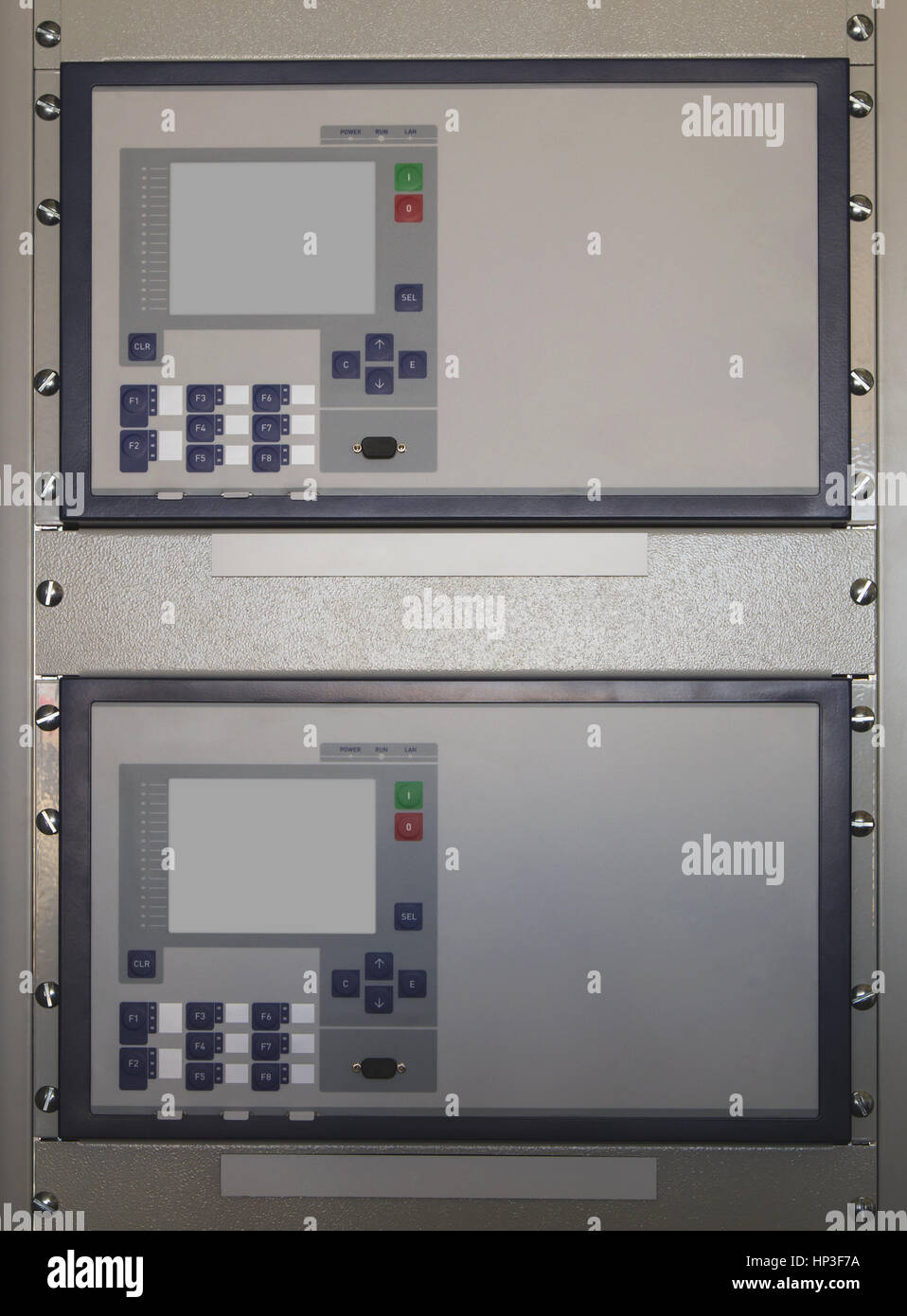 Command panel in modern electrical substation Stock Photo - Alamy