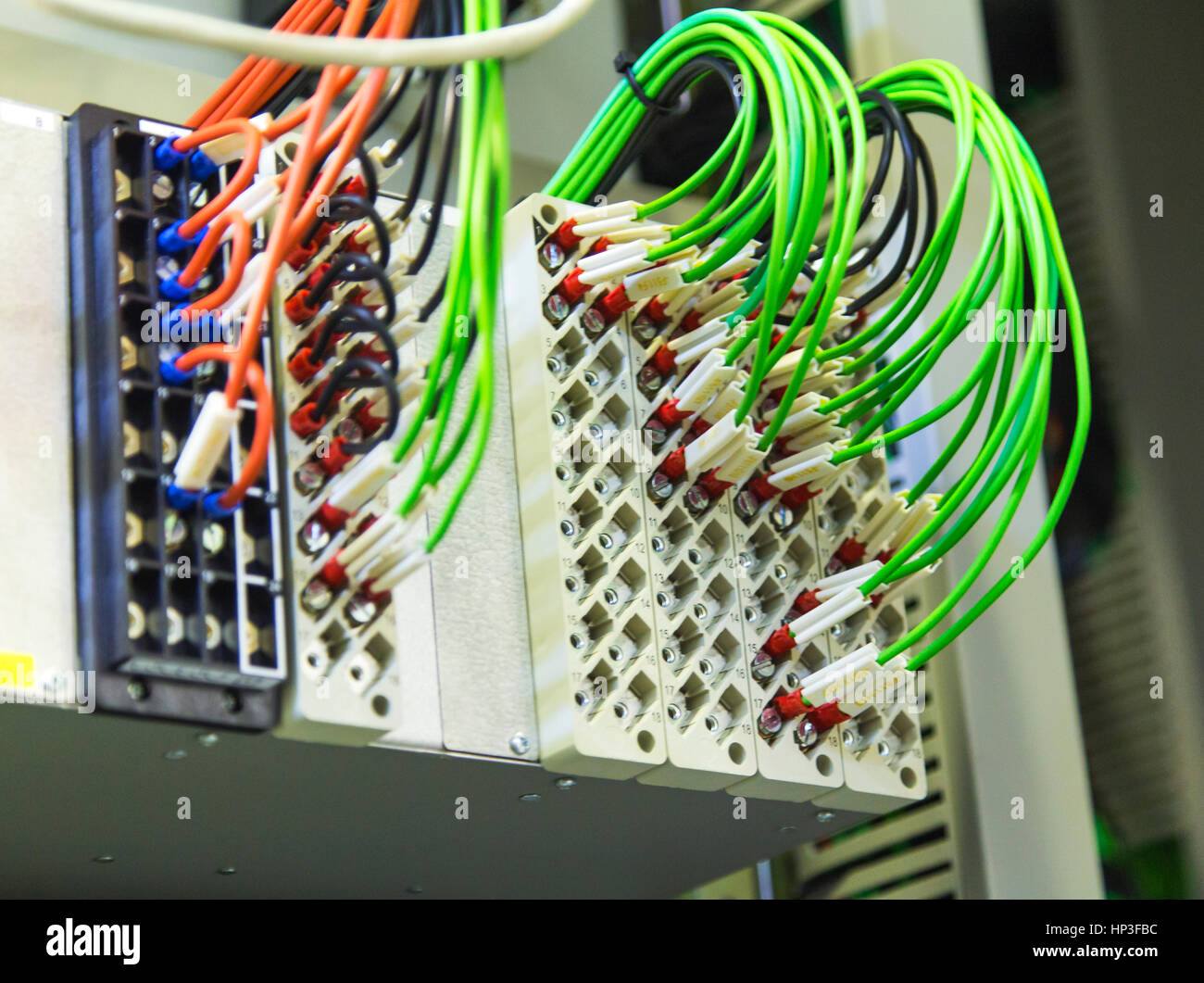 Industrial electrical panel with electronic devices for relay ...
