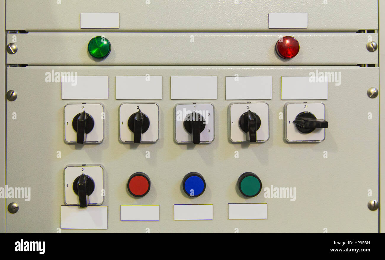 Electrical control panel Stock Photo - Alamy