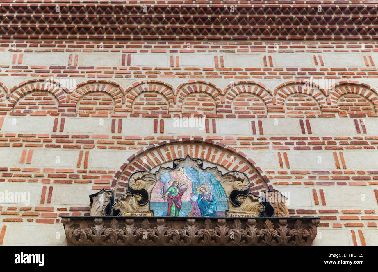 Architectural detail of st. Anton Church in Bucharest, Romania Stock ...