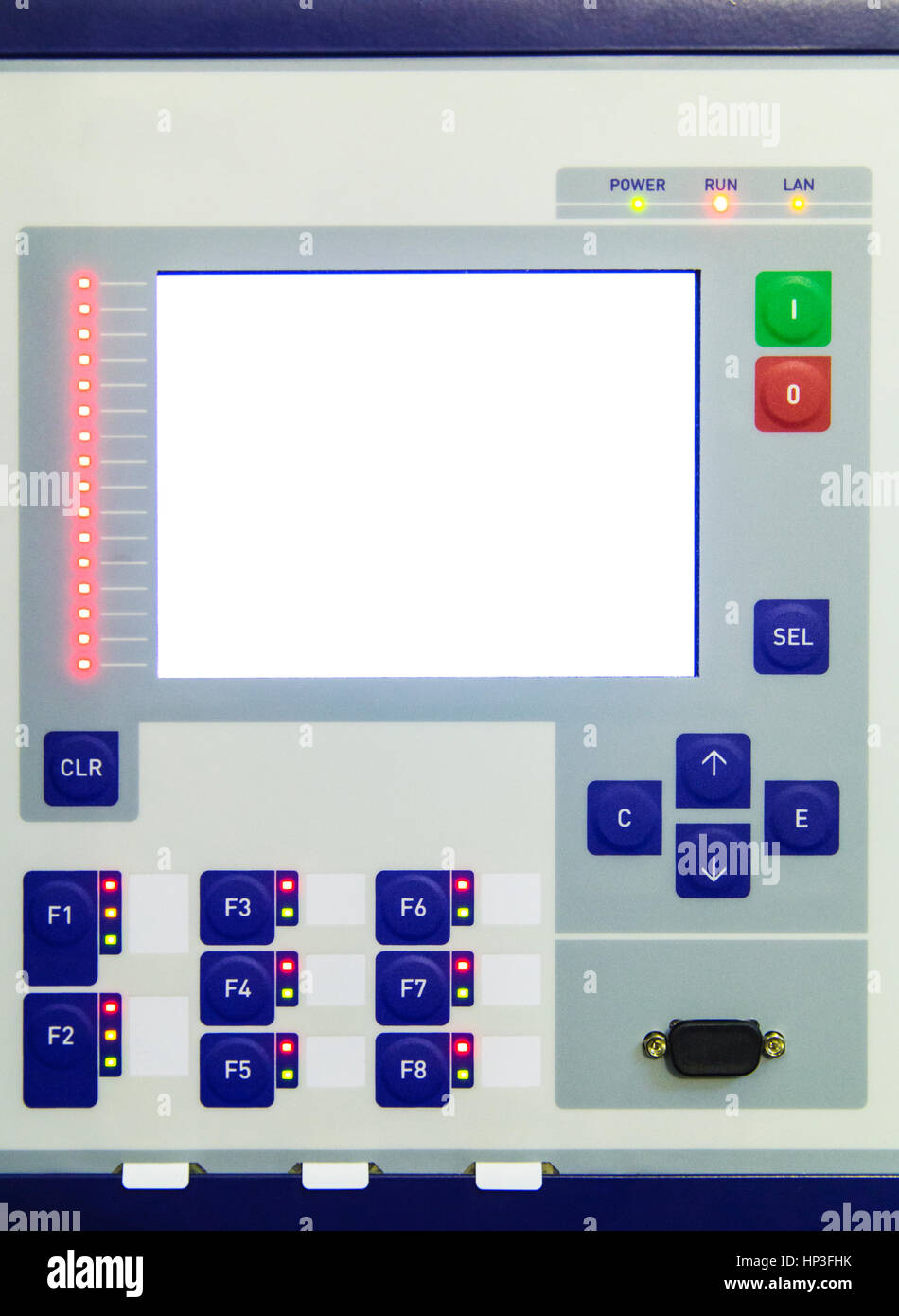 Command panel in modern electrical substation Stock Photo - Alamy