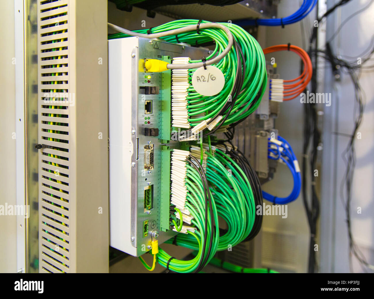 Industrial electrical panel with electronic devices for relay ...