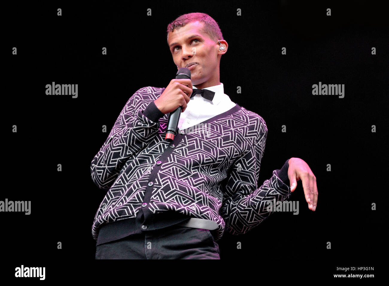 BARCELONA - MAY 28: Stromae, Belgian singer who plays House, New Beat ...
