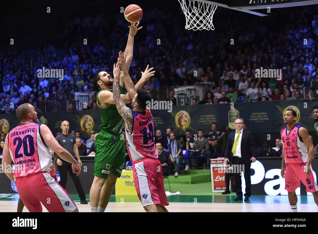 Rimini, Italy. 17th Feb, 2017. Zerini Andrea during the Final Eight ...