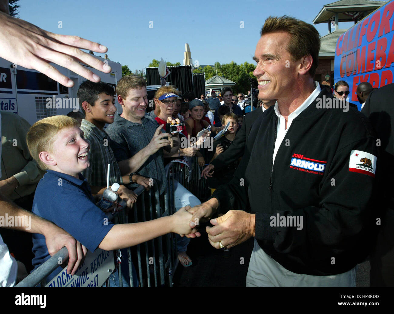Arnold schwarzenegger hands hi-res stock photography and images - Alamy