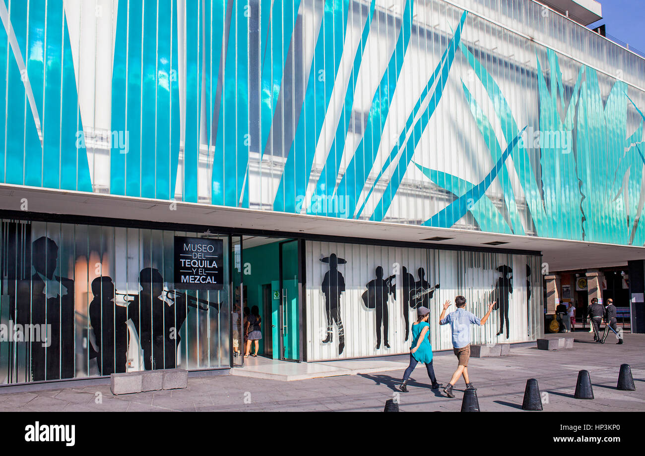 Tequila and Mezcal museum, Plaza Garibaldi, Mexico City, Mexico Stock ...