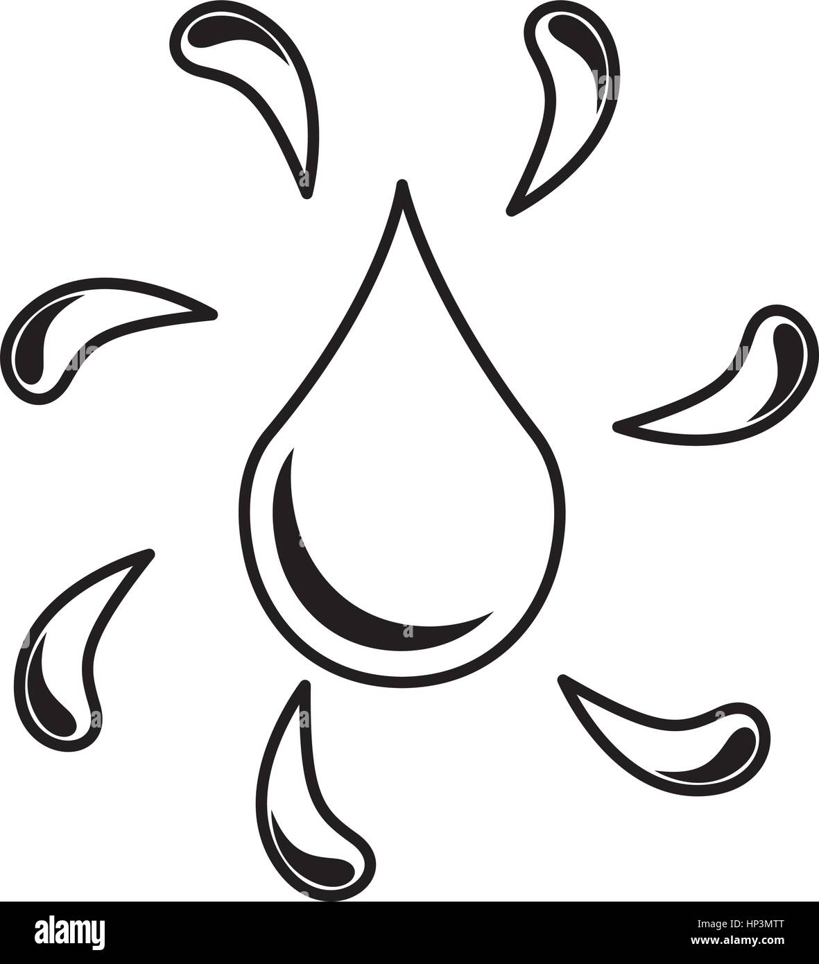 pure water emblem isolated icon vector illustration design Stock Vector ...