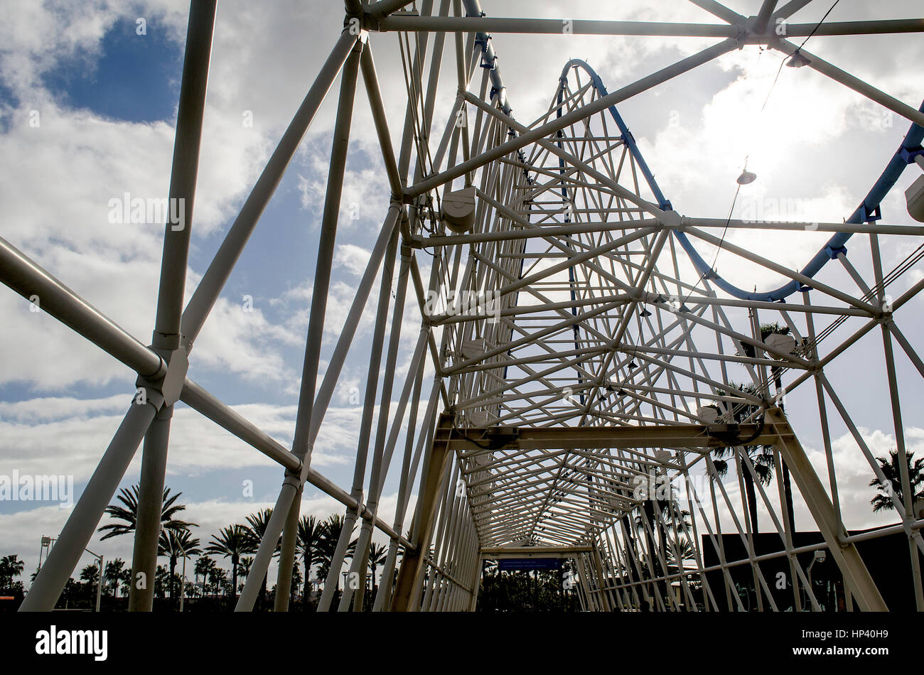 Walkway in Long Beach Stock Photo - Alamy