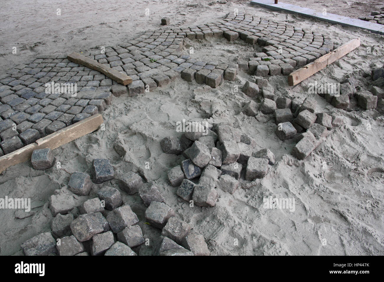 building cobbled street Stock Photo - Alamy