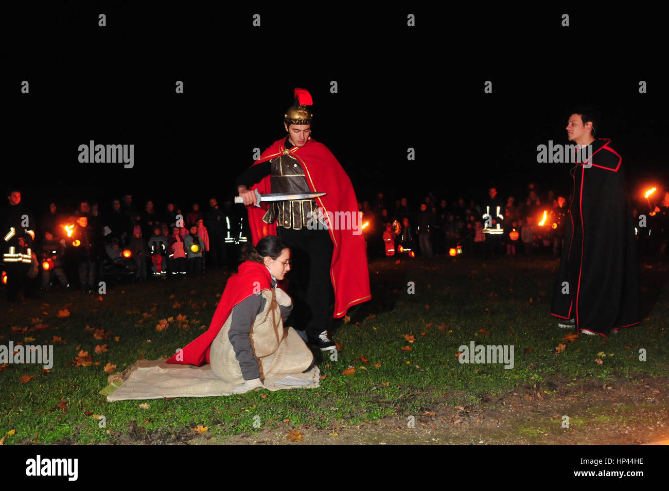 Frankfurt, Germany - November 10, 2009 - Kids on traditional St. Martin ...