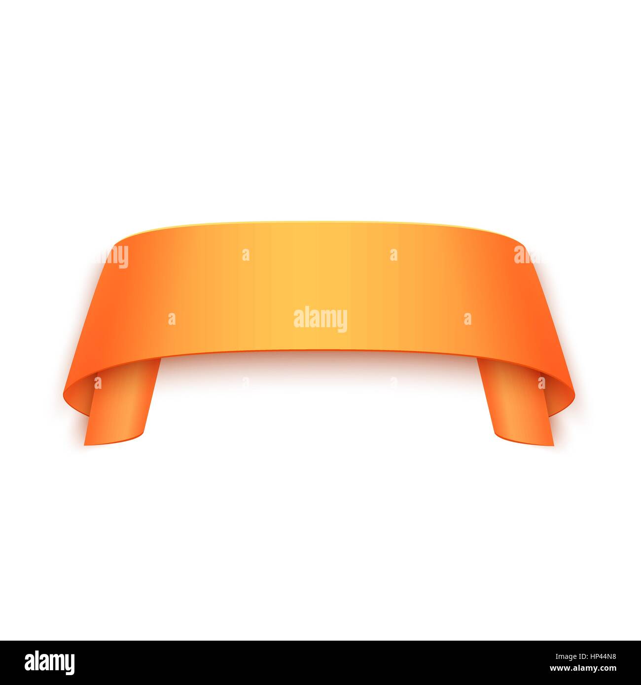 Gold ribbon banner sticker Stock Vector Images - Alamy