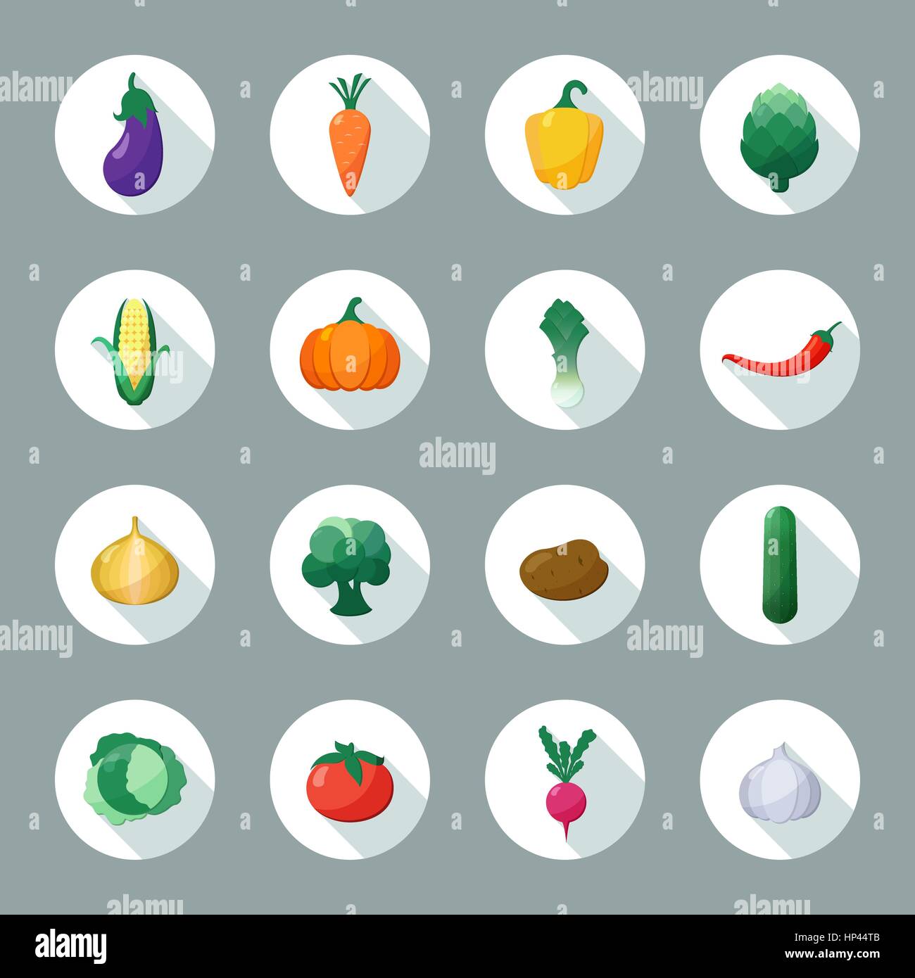 Radish flat icon farm Stock Vector Images - Alamy