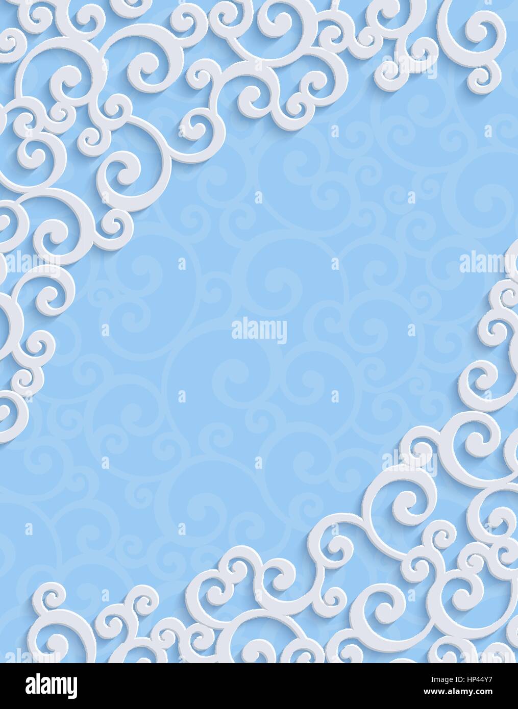 Vertical Wedding Swirl Designs