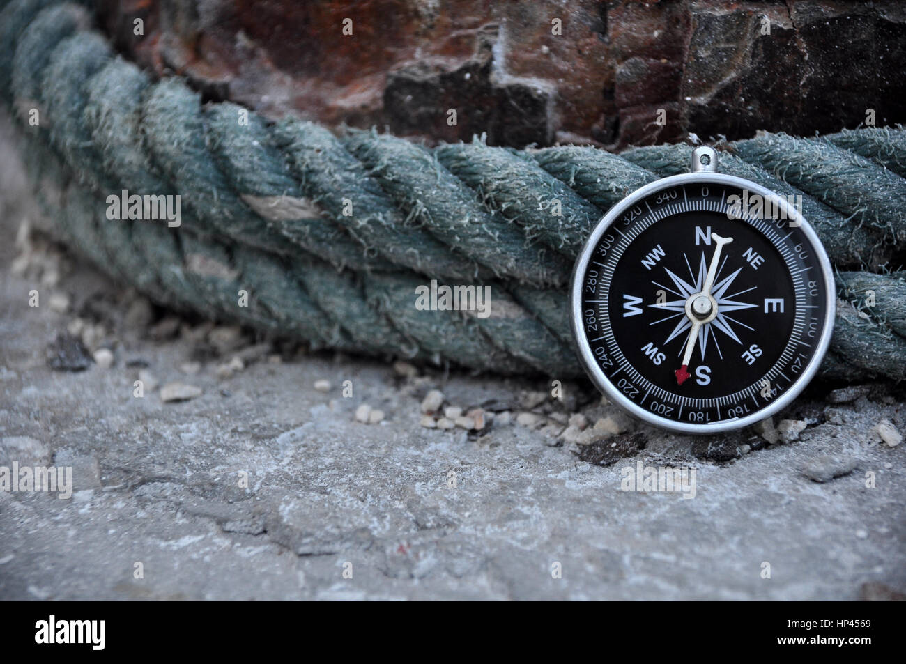 Compass in outdoor Stock Photo - Alamy