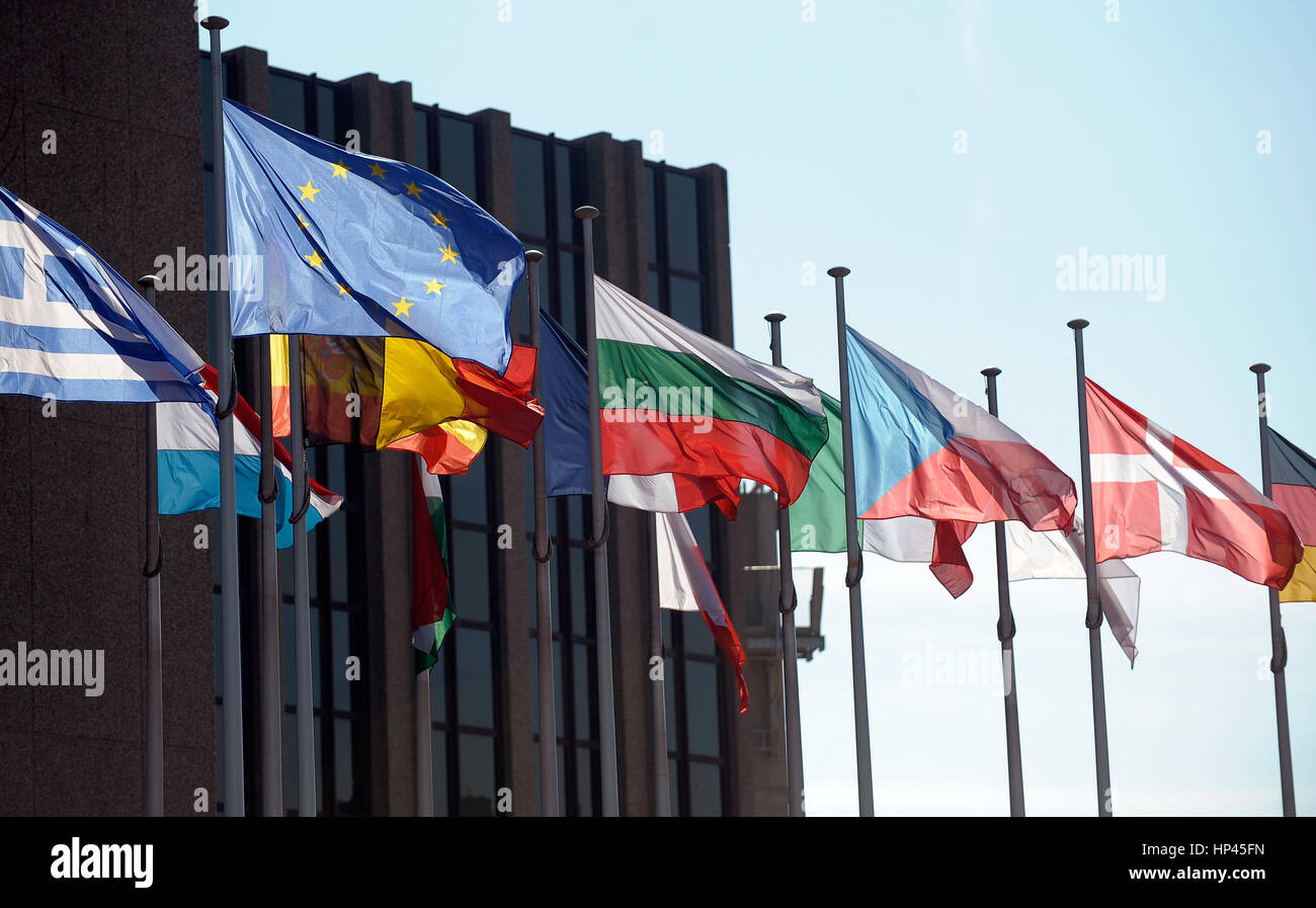 Schengen flags hi-res stock photography and images - Alamy