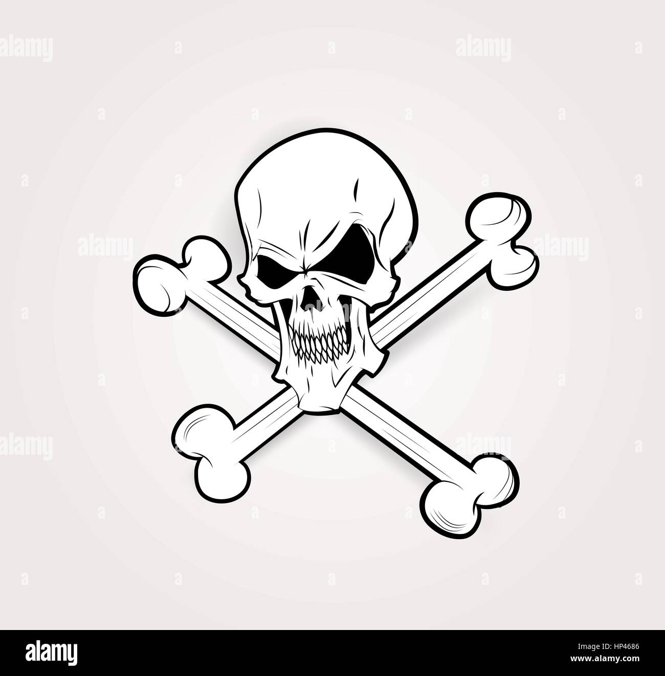 Jolly Roger sticker design Stock Vector Image & Art - Alamy