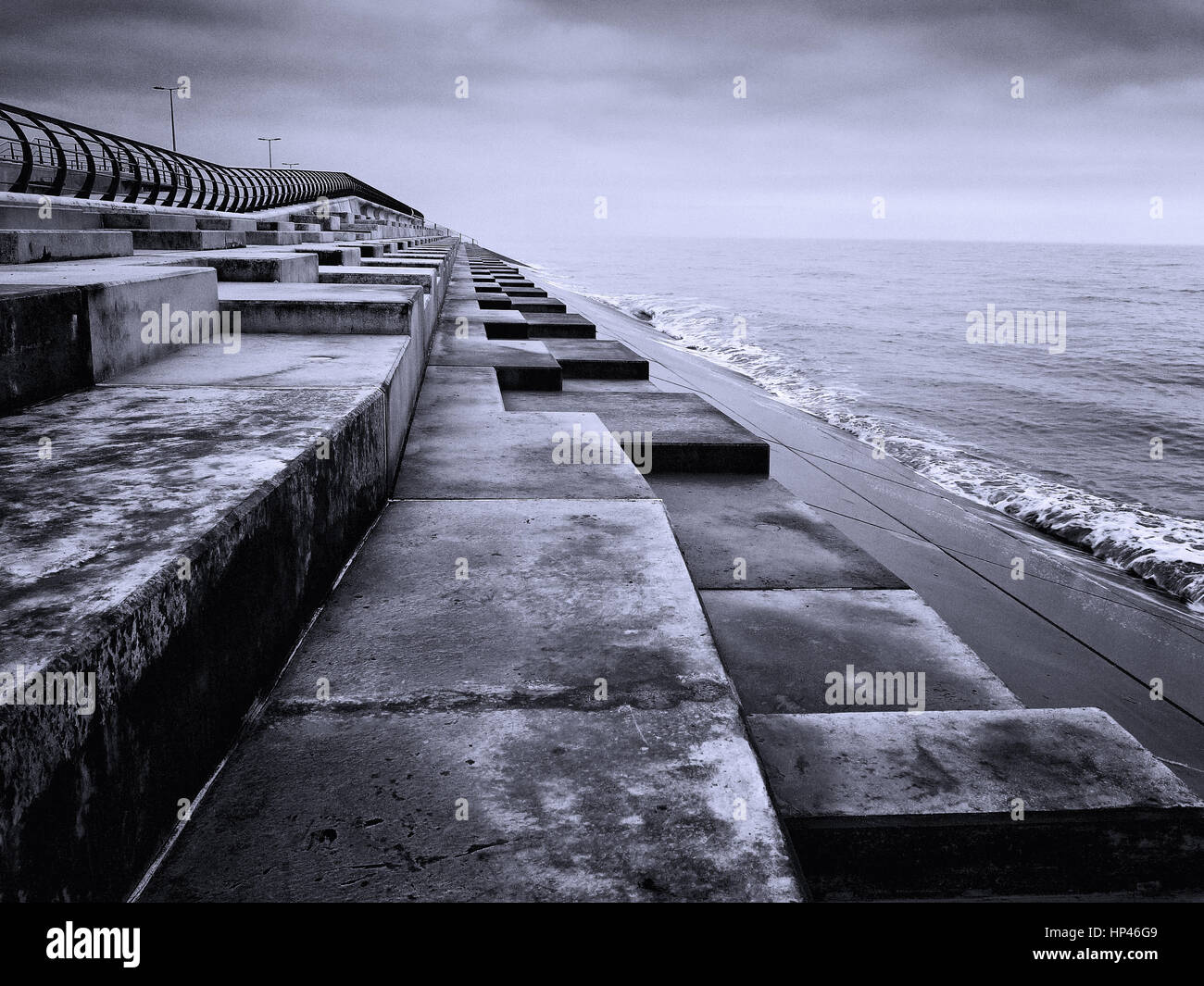 Cleveleys Sea Defences Stock Photo - Alamy