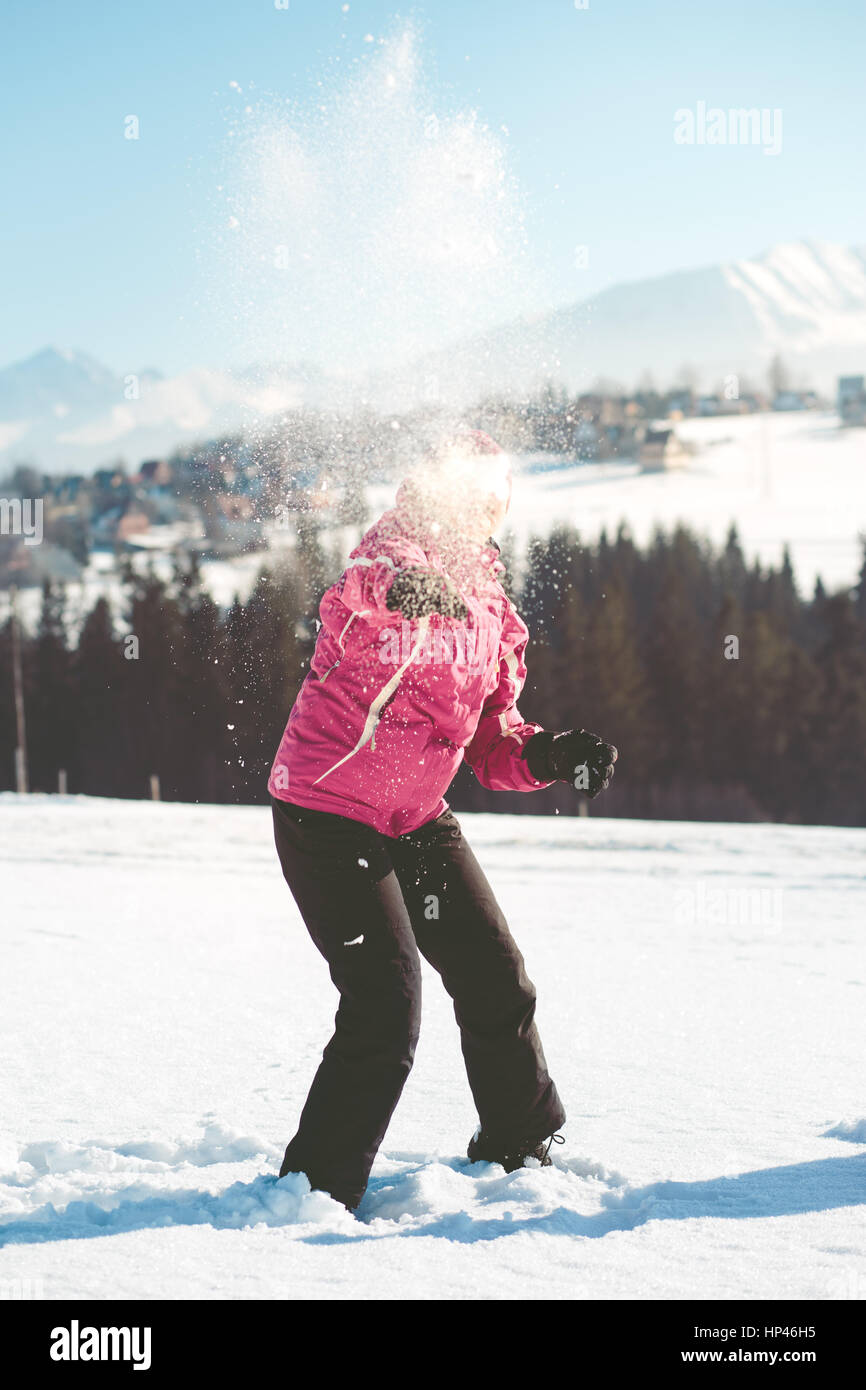 Woman vitality winter hi-res stock photography and images - Alamy