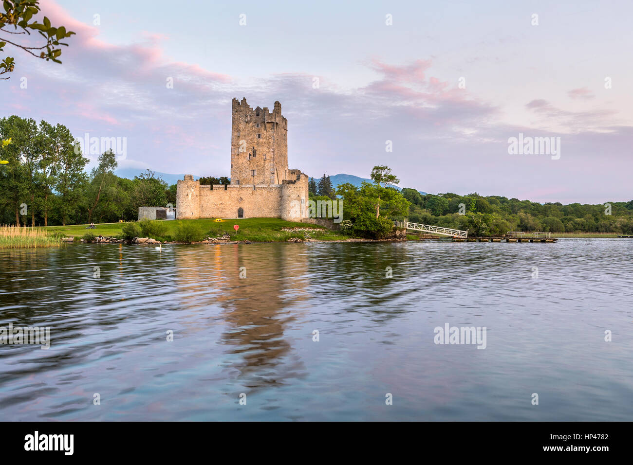 Ross Castle at the Killarney National Park, Killarney, Kerry, Ireland ...