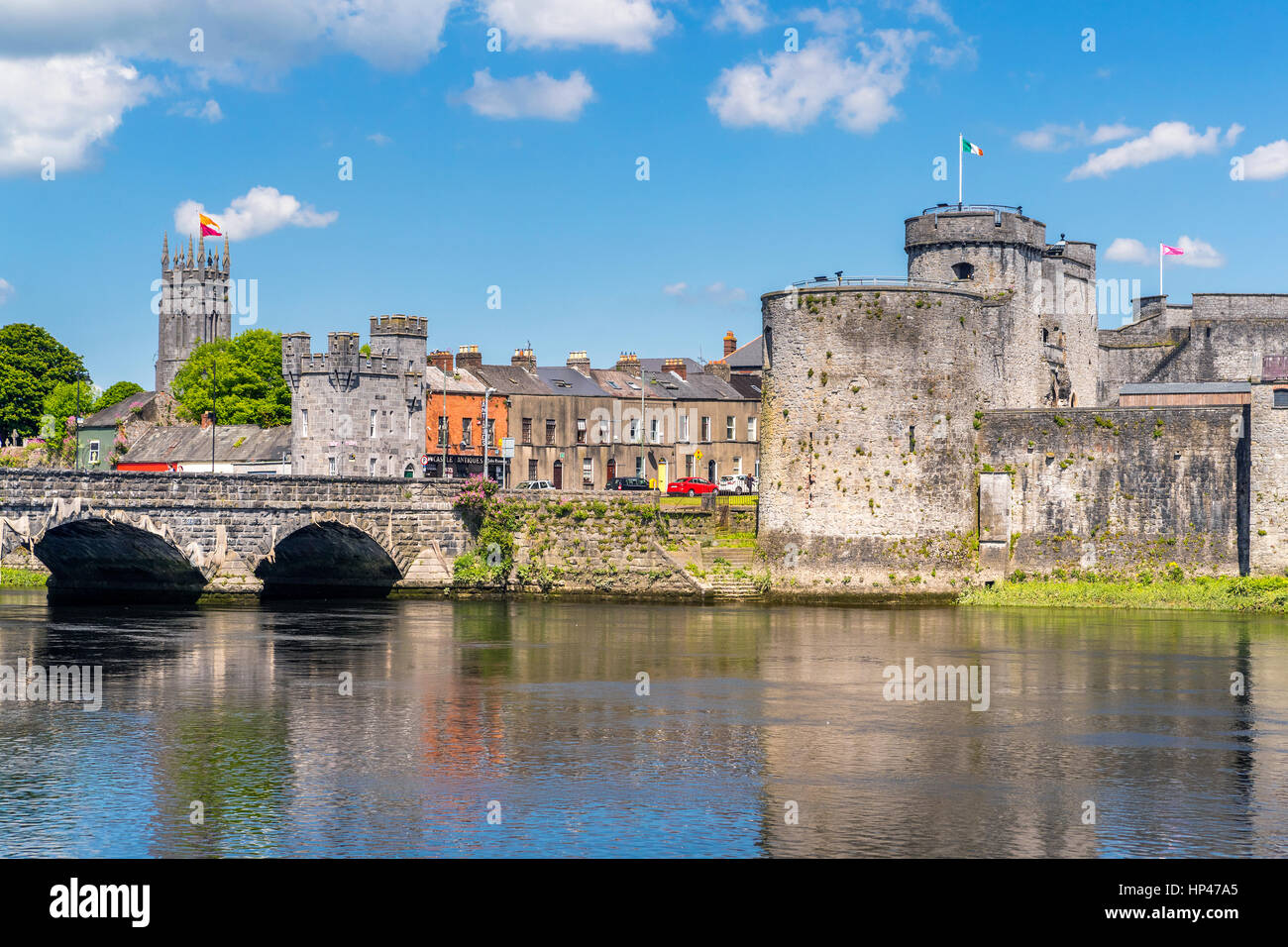 King John's Castle and the River Shannon, Limerick, County Limerick ...