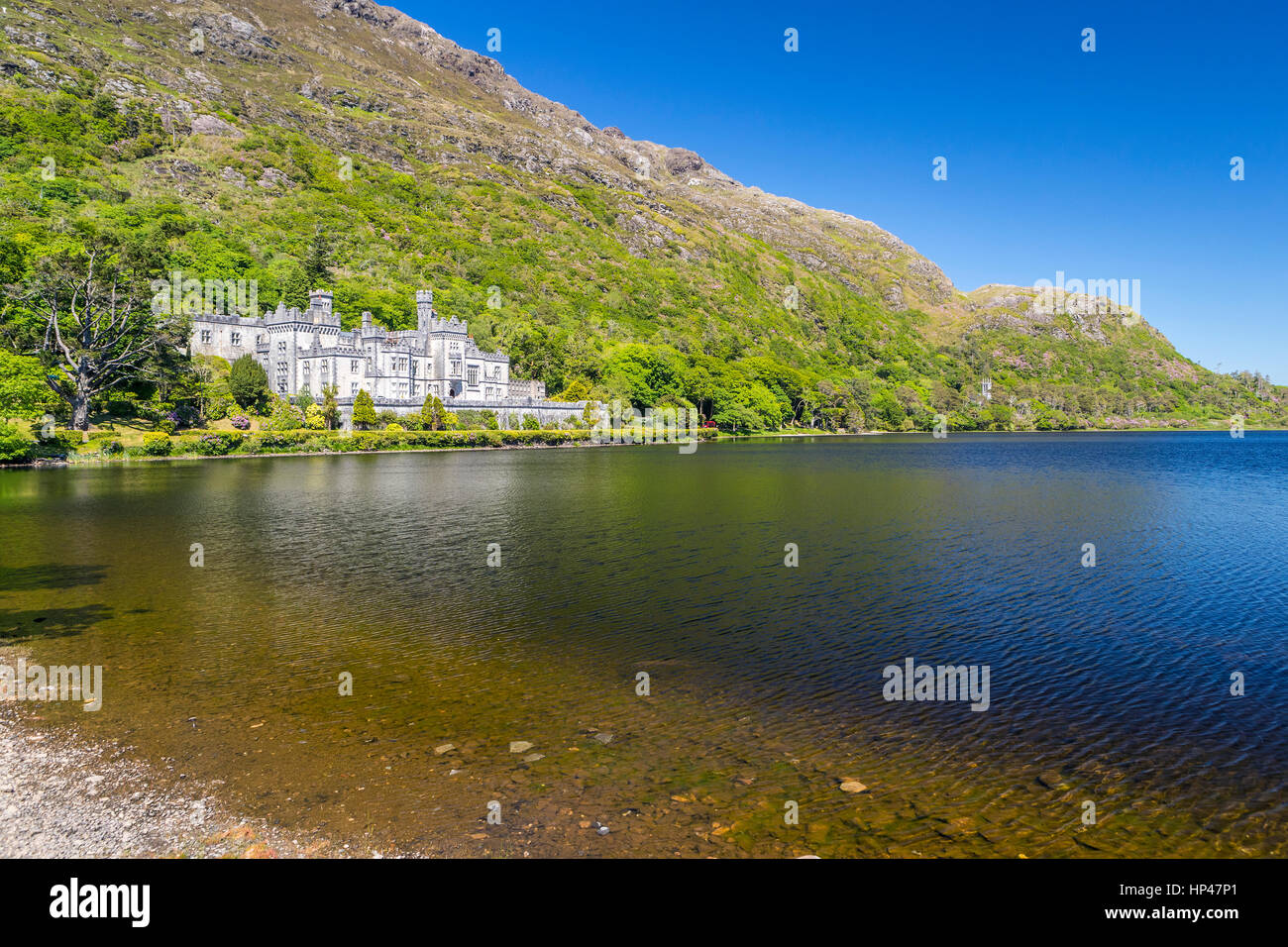 Kylemore Abbey a Benedictine monastery founded in 1920 on the grounds ...