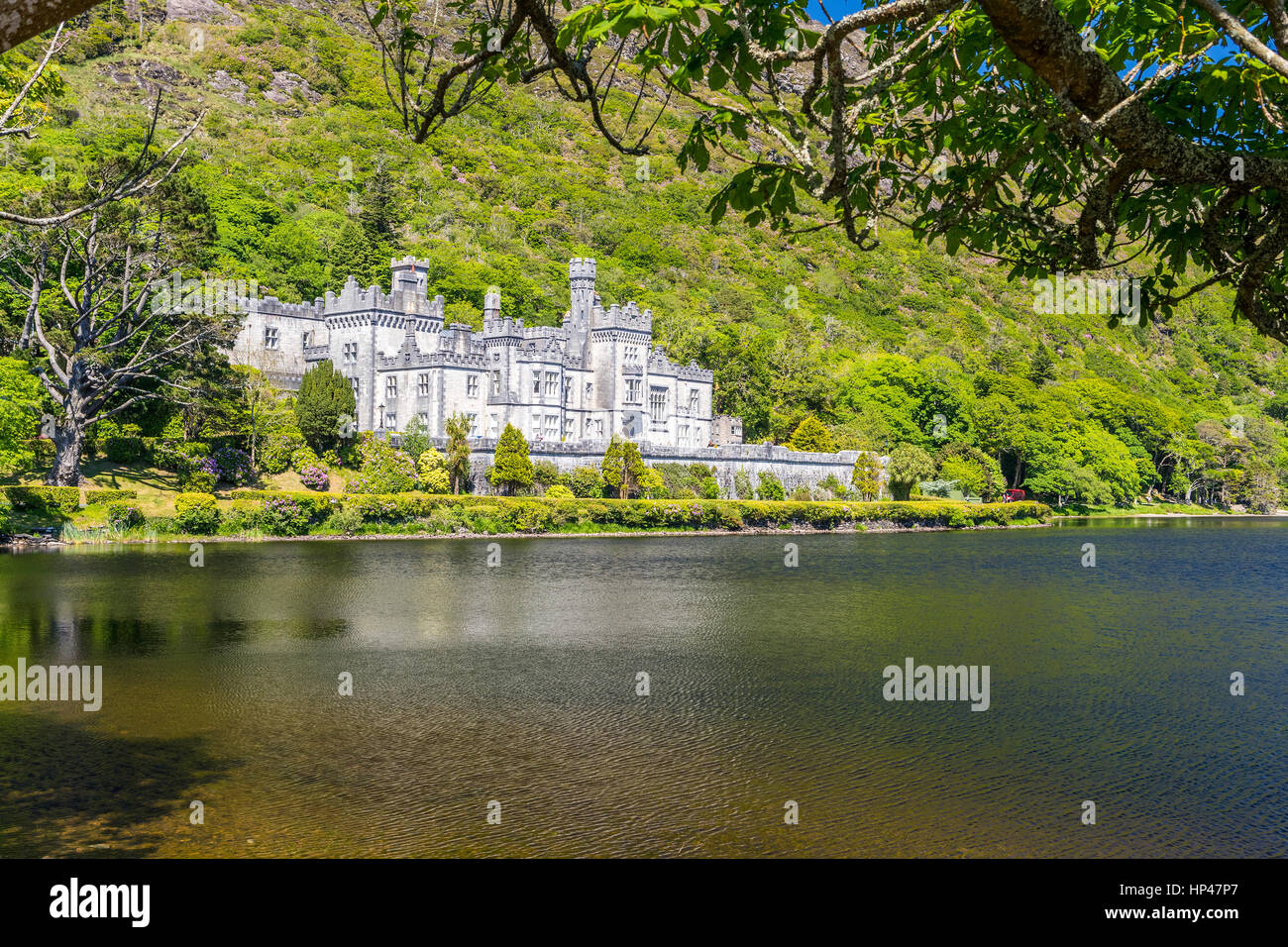 Kylemore Abbey a Benedictine monastery founded in 1920 on the grounds ...
