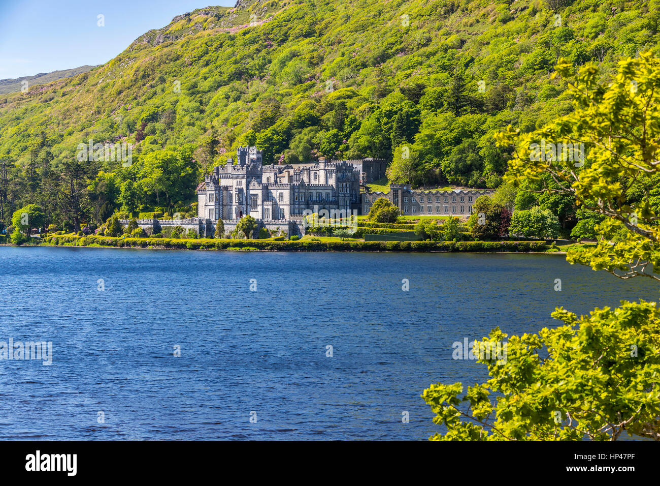 Kylemore Abbey a Benedictine monastery founded in 1920 on the grounds ...