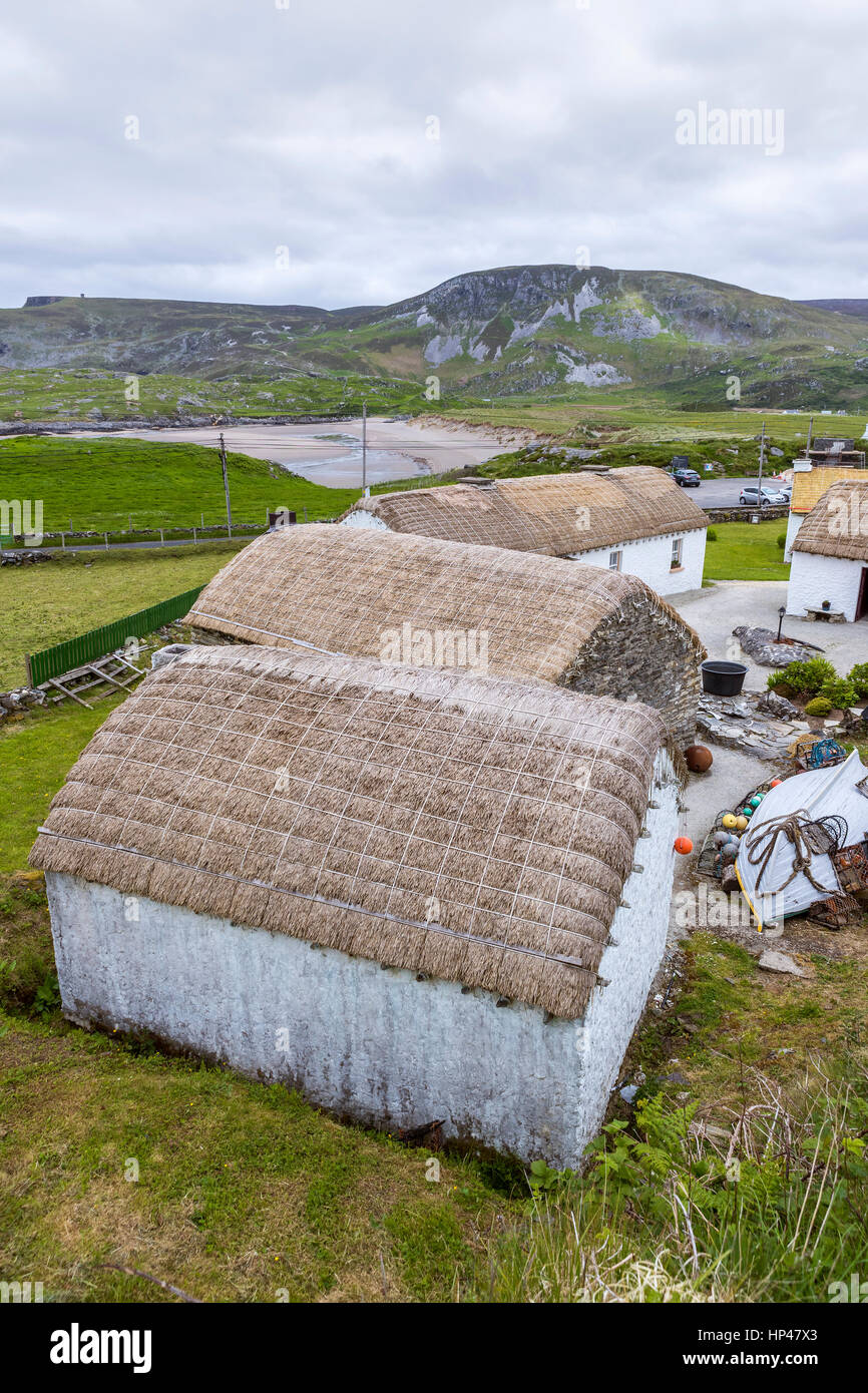 Glencolmcille Folk Village, county Donegal, Ireland, Europe Stock Photo ...