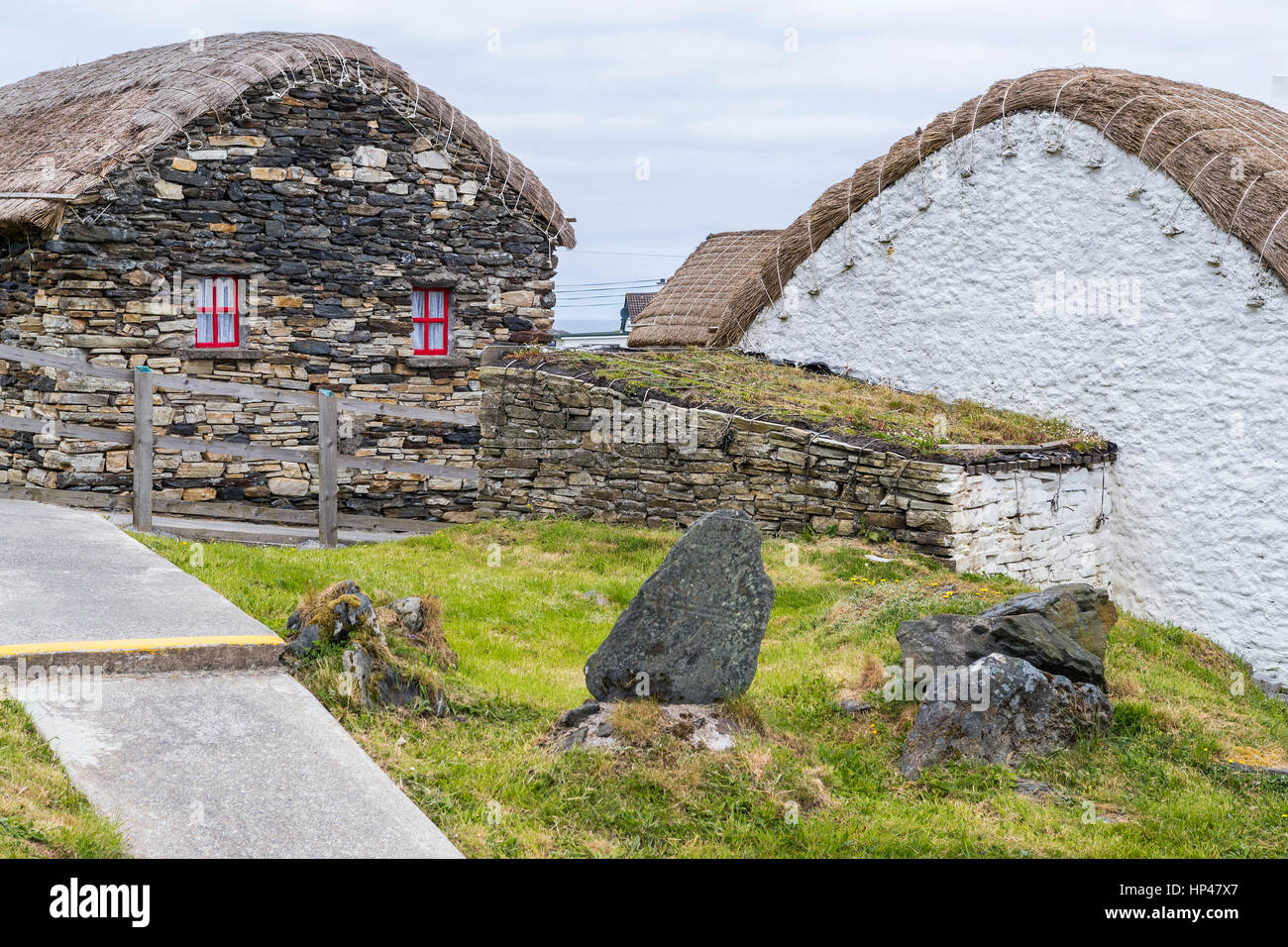 Glencolmcille Folk Village, county Donegal, Ireland, Europe Stock Photo ...