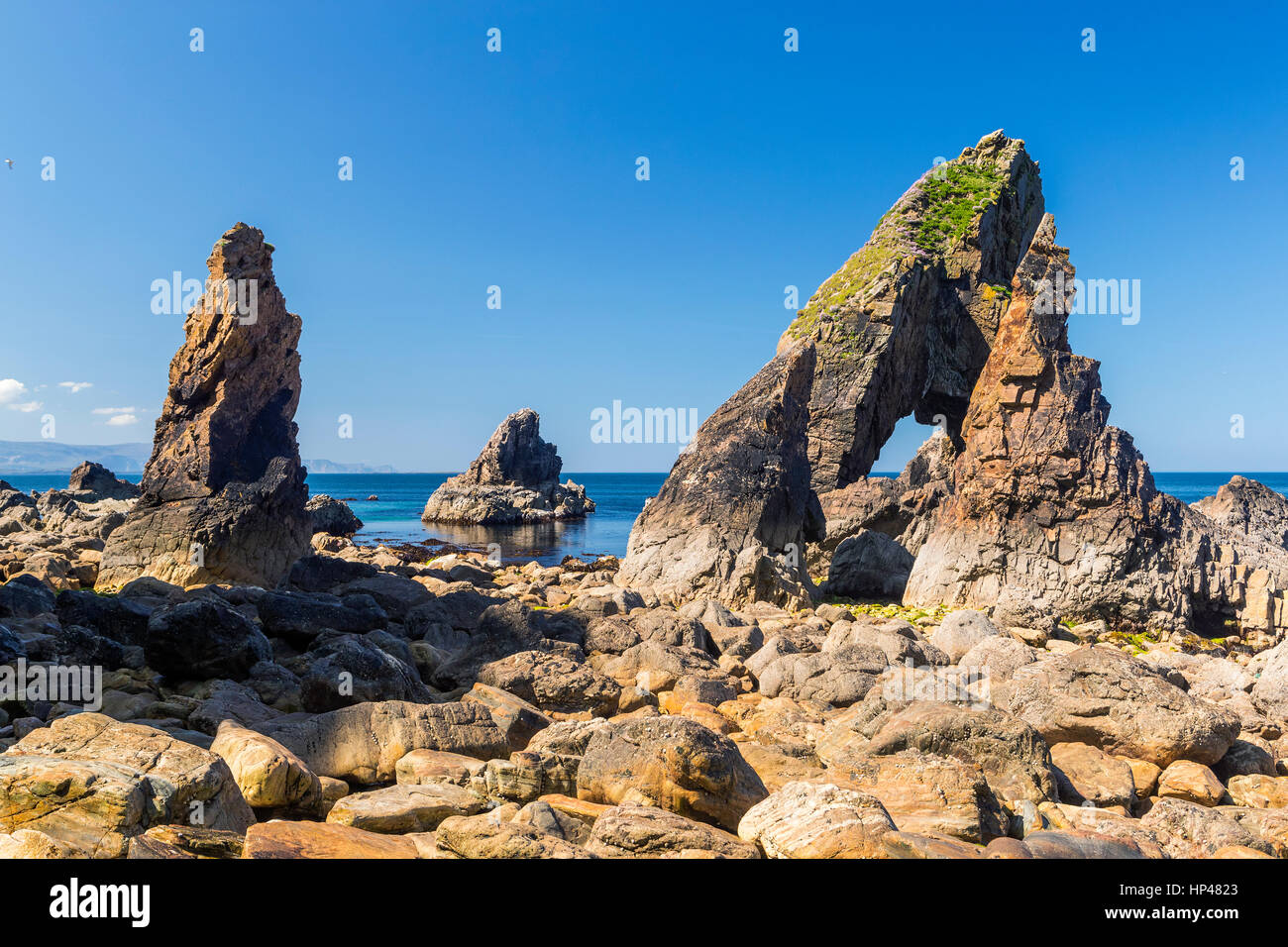 Sea Arch, Crohy Head, County Donegal, Ireland, Europe Stock Photo - Alamy