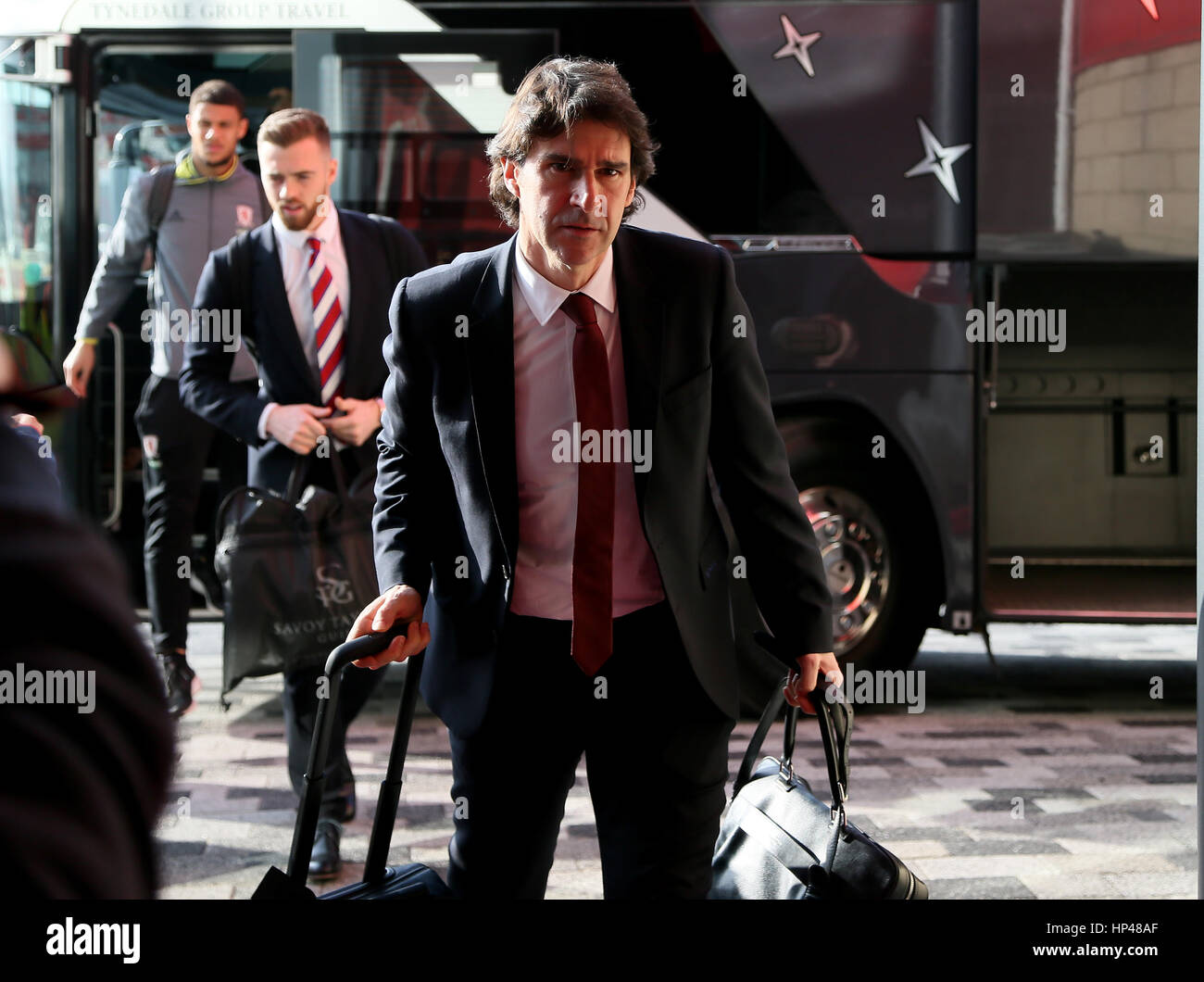 Middlesbrough manager Aitor Karanka arrives before the Emirates FA Cup ...