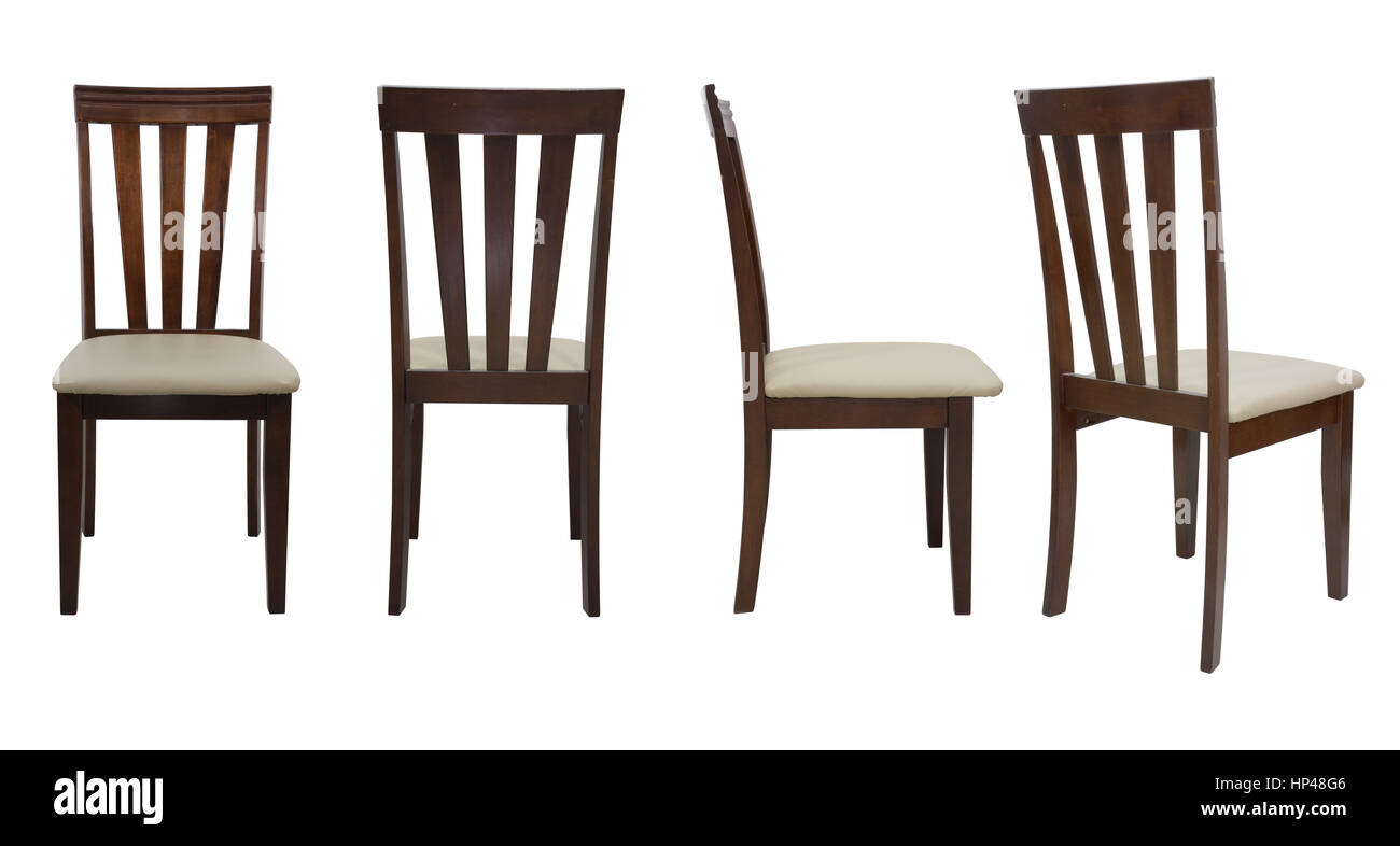 wooden chair isolated on white background, file includes a excellent ...