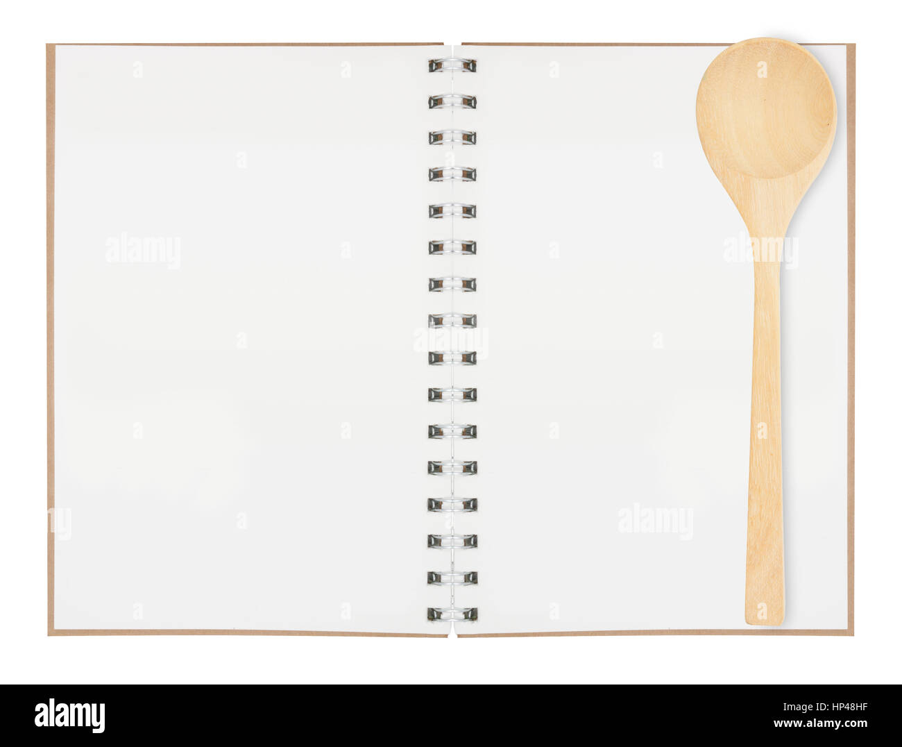 open blank page notebook isolated on white background, file includes a ...