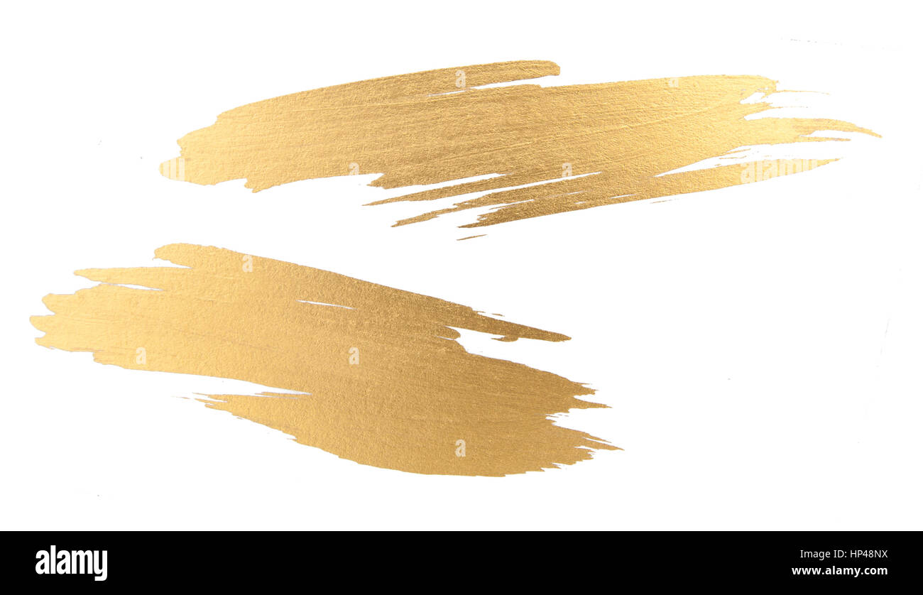 Gold watercolor texture paint stain shining brush stroke Stock Photo ...