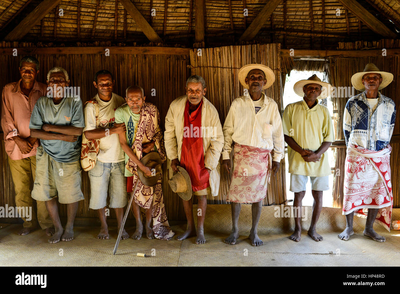 MADAGASCAR, Mananjary, canal des Pangalanes, village AMBOHITSARA, tribe ...