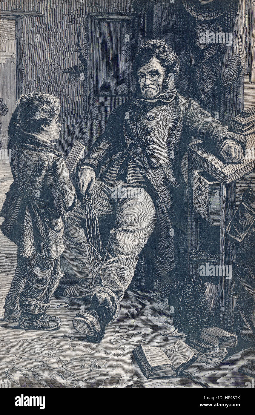 A Victorian Irish Schoolmaster Stock Photo - Alamy