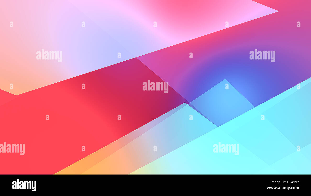 abstract background from colourful huge shapes, glassy and transparent ...