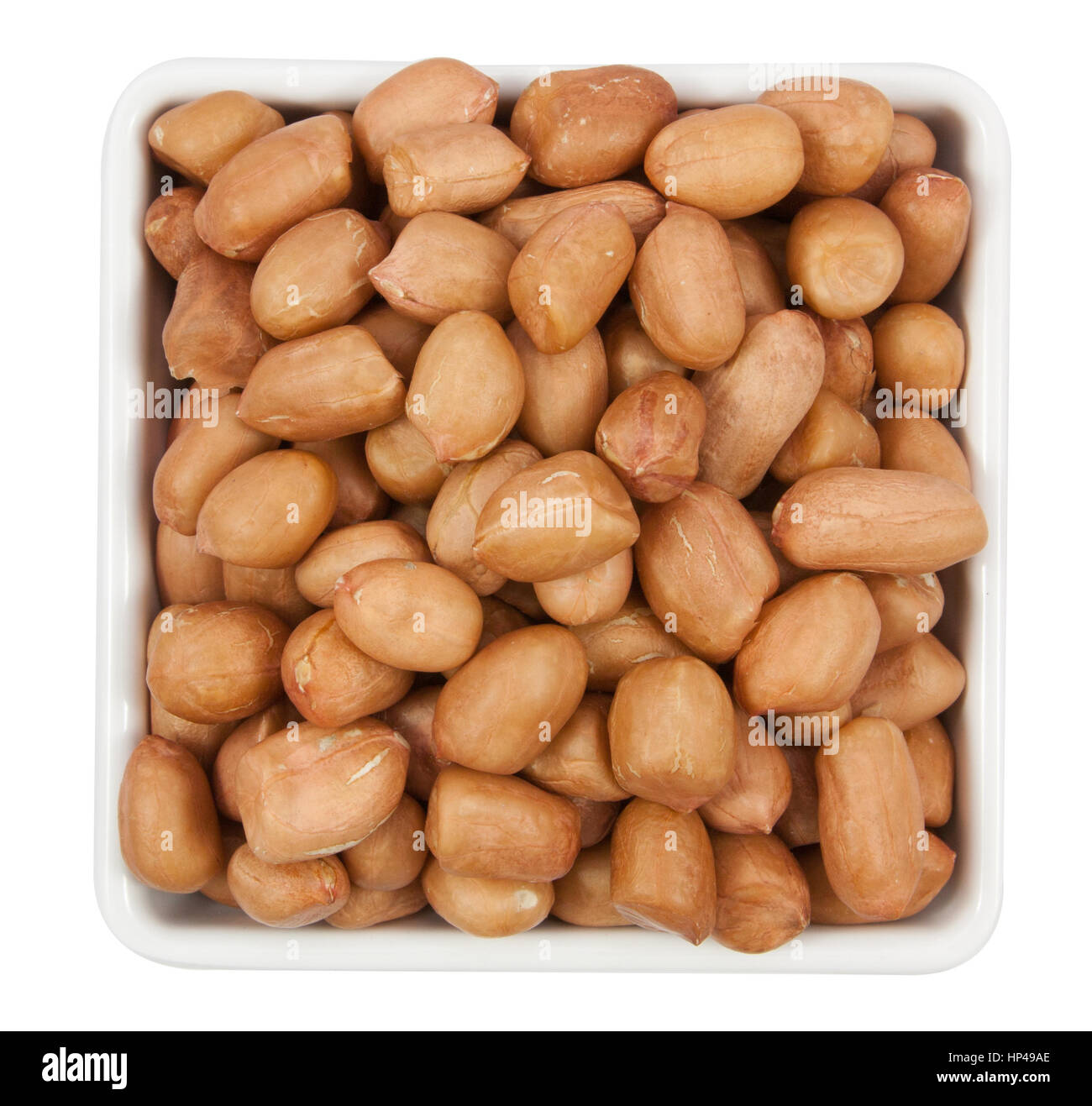 Peanuts soybean on cup isolated on a white background Stock Photo - Alamy