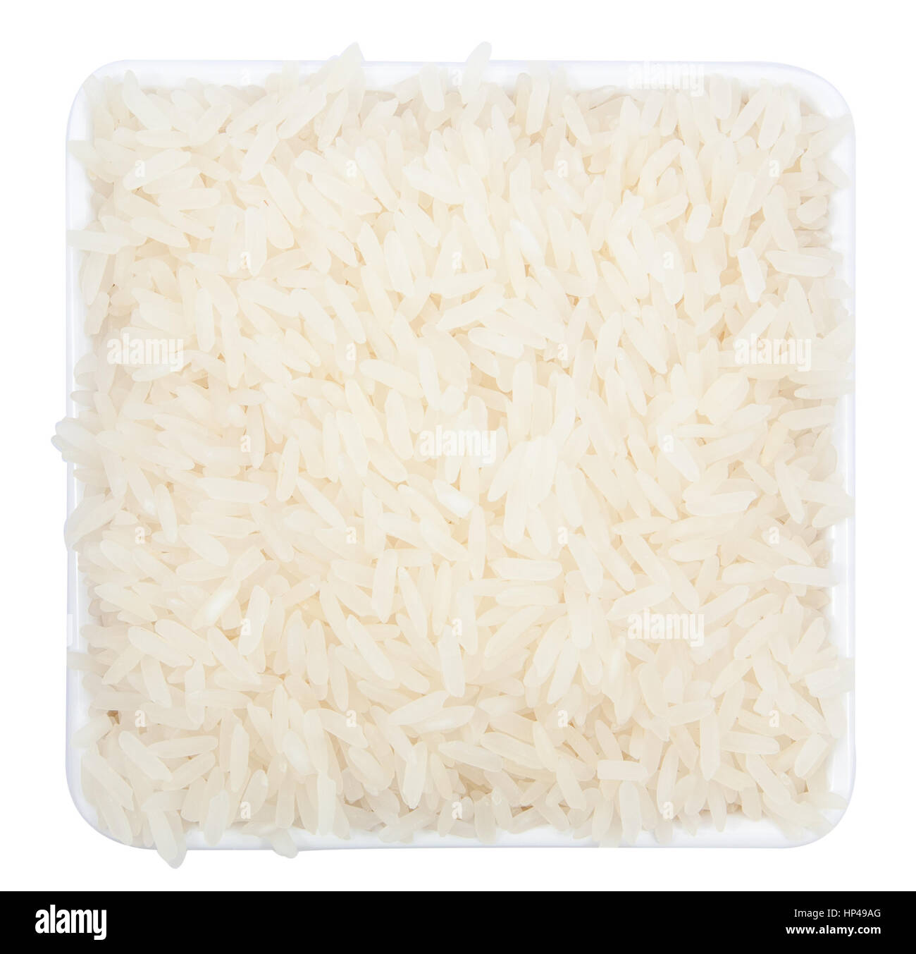 rice on cup isolated on a white background Stock Photo - Alamy