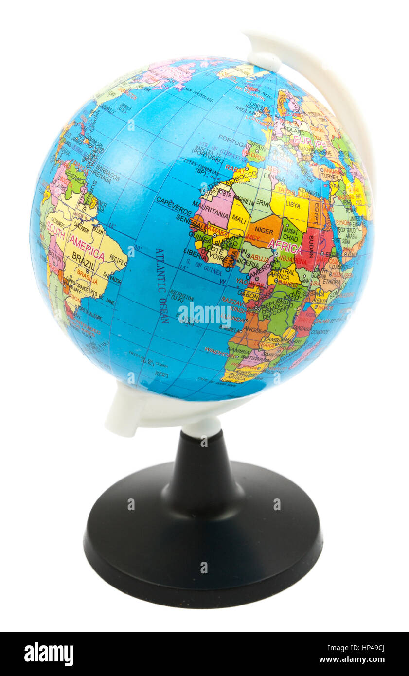 simulated world isolated on white background Stock Photo - Alamy