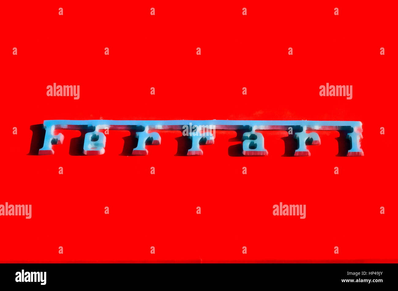Painting of Ferrari logo Stock Photo - Alamy