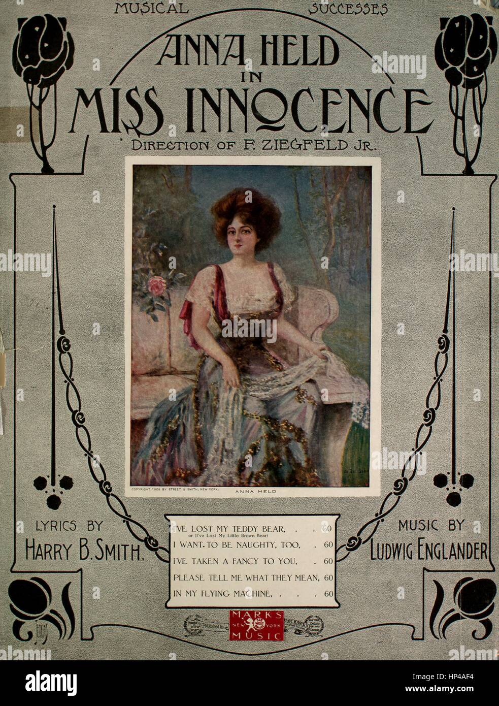 Sheet music cover image of the song 'I've Lost My Teddy Bear', with ...
