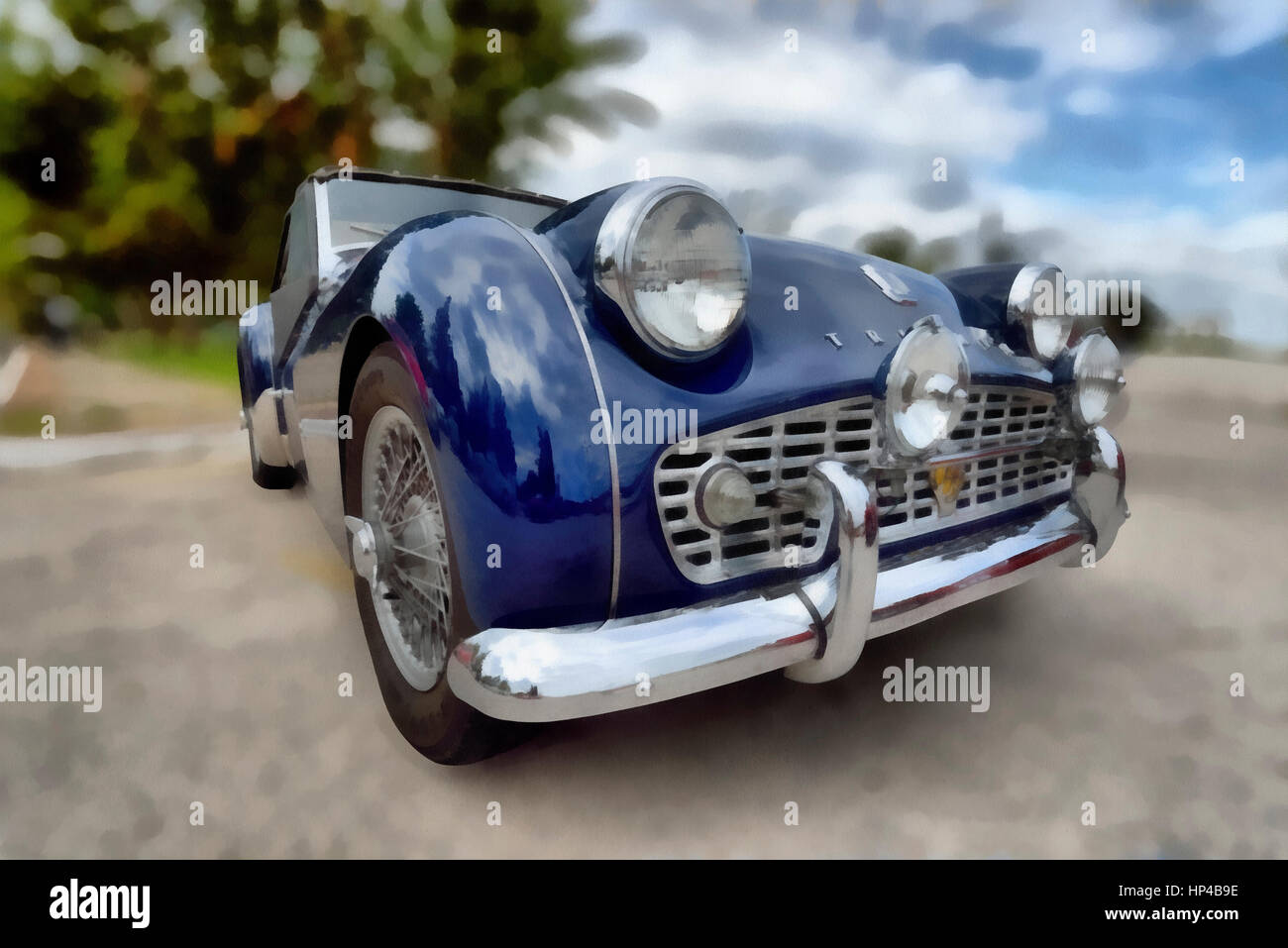 Triumph tr3 vintage car hi-res stock photography and images - Alamy