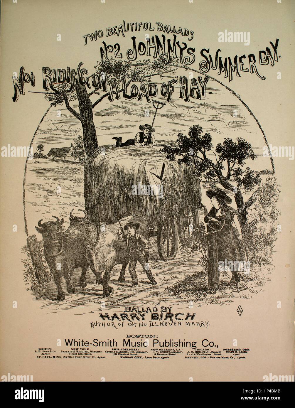 Sheet music cover image of the song 'Two Beautiful Ballads No 1 Riding ...