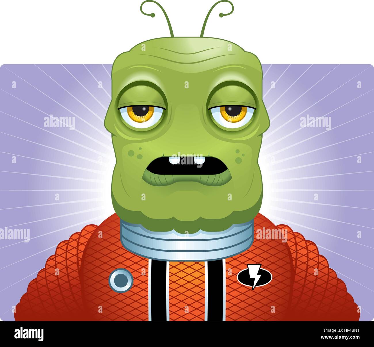 A cartoon green alien wearing a spacesuit Stock Vector Image & Art - Alamy