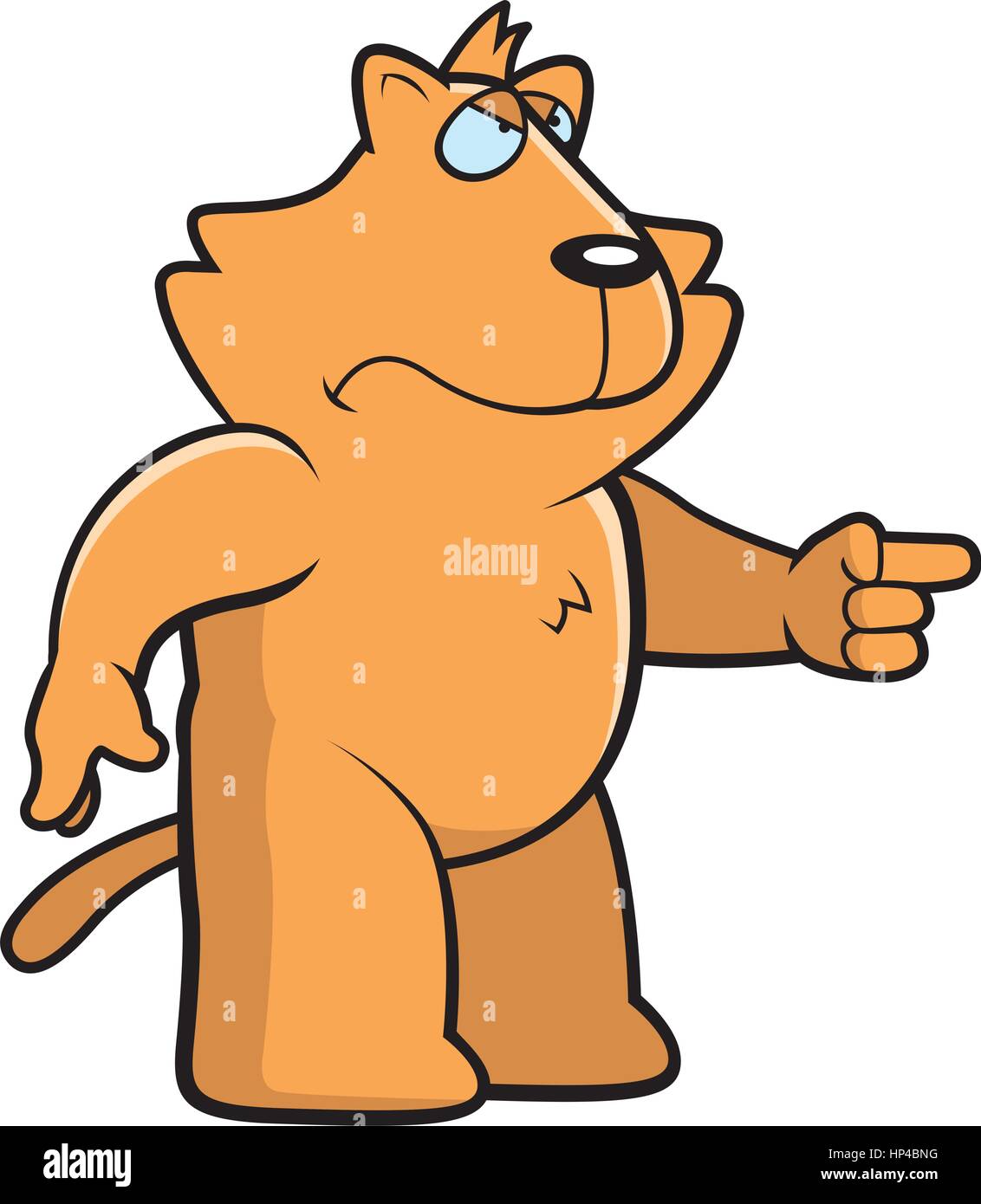 A cartoon cat with an angry expression Stock Vector Image & Art - Alamy