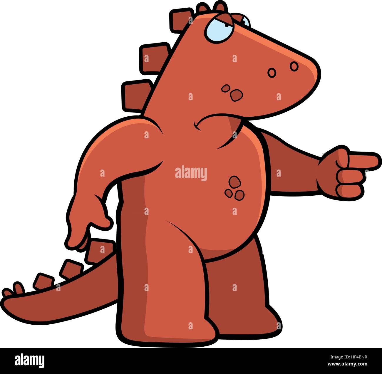 A cartoon dinosaur with an angry expression Stock Vector Image & Art ...