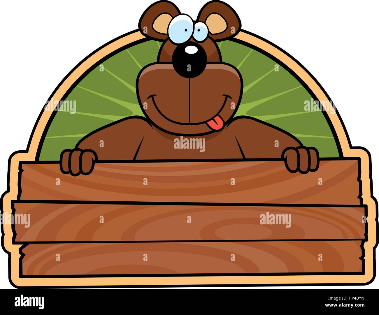 Wood bear sign Stock Vector Images - Alamy