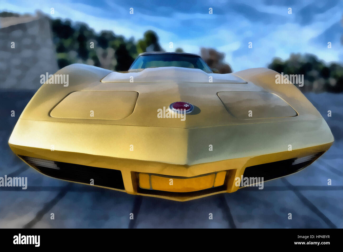 Classic Chevrolet Corvette Stock Photo - Alamy