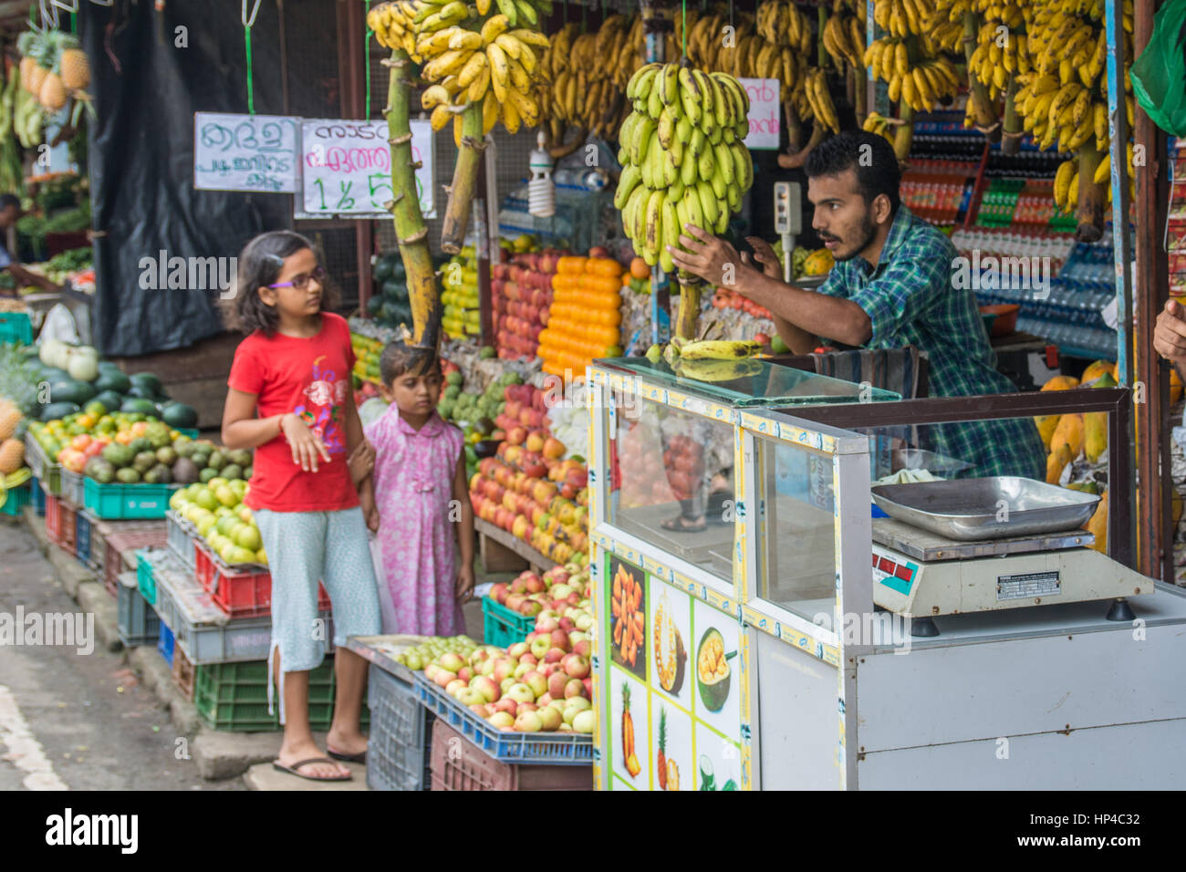 Mumbai, India -December 11, 2016 - Indian trader in his shop on local ...